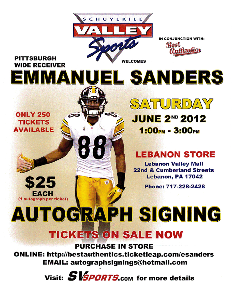 emmanuel-sanders-signing – The Lebanon Valley's Premier Indoor Shopping ...